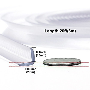 Baby Proofing, Tables Corner Guards Baby Child Safety, 20ft(6m) Soft Bumper Strip Furniture Clear Toddler Edge Corner Protectors, Desk Edge Cushion