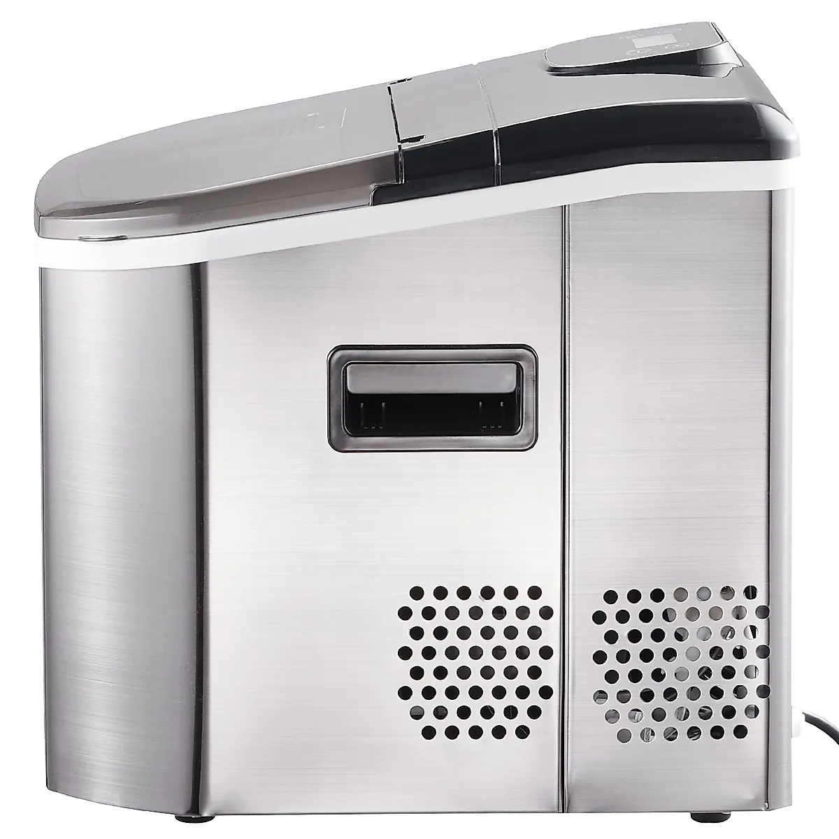 VEVOR Countertop Ice Maker, 40LBS/24H, Stainless Steel Crystal Clear Cube, Portable Ice Making Machine with LCD Display Control Panel and Ice Scoop for Home Bars Parties Commercial Use