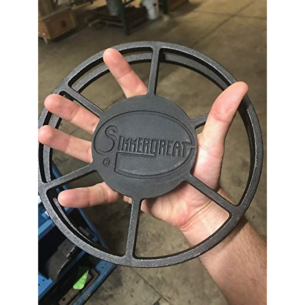 SIMMERGREAT - CAST IRON COOKWARE, STOVE TOP HEAT DIFFUSER, TEMPERATURE CONTROL, PARTIAL FLAME GUARD