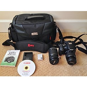 Canon EOS Rebel T2i 18 MP CMOS APS-C Digital SLR Camera with EF-S 18-55mm f/3.5-5.6 IS Lens + Canon EF-S 55-250mm f/4.0-5.6 IS Telephoto Zoom Lens
