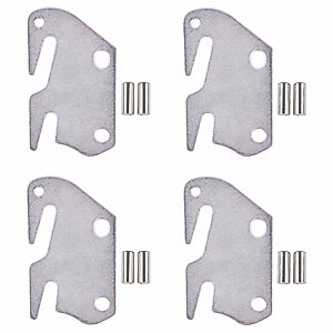 kilofly 4 pc Wooden Bed Frame Bracket Headboard Footboard #10 Hook Plate