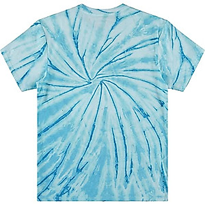 Mens Spongebob Squarepants Classic Shirt - Spongebob, Patrick & Krusty Krab Tie Dye T-Shirt (Blue Dye, XX-Large)