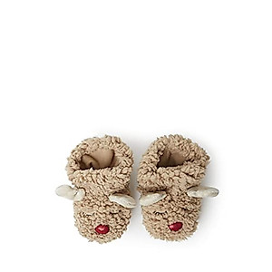 Dearfoams Matching Family Holiday Christmas Reindeer & Turkey Scuff Slipper, Baby Reindeer, US 0-3 Unisex Infant