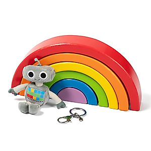Listener Kids Stuffe Baby Robot Plush Toy with Removable Bag Clip Jett The Robot