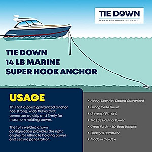 Tie Down Engineering 3000.3318 95045 14 Pound Marine Super Hooker Anchor