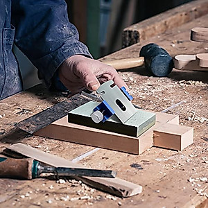 Hiboom Honing Guide Tool for Woodworking, Honing Guide for Chisels and Planes, Fits Chisels 0-2.4 Inch, Fits Planer Blades 0.25-2.55 Inch, Adjustable Angles and Wide Roller for Easy Sharpening