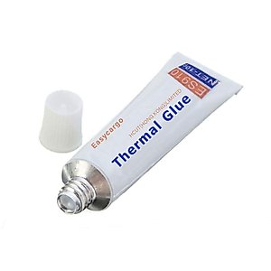 Easycargo Thermal Glue, High Performance Silicone Thermal Conductive Adhesive Glue, Cooler Epoxy Compound for Heatsink GPU VRM VRAM LED IC Chips MOSFET BJT Transistor 3D Printer PCB Tec1-12706