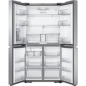 SAMSUNG 23 Cu Ft Smart Counter Depth 4-Door Flex Refrigerator w/ AutoFill Water Pitcher, Dual Ice Maker, Energy Star Certified, RF23A9071SR/AA, Fingerprint Resistant Stainless Steel