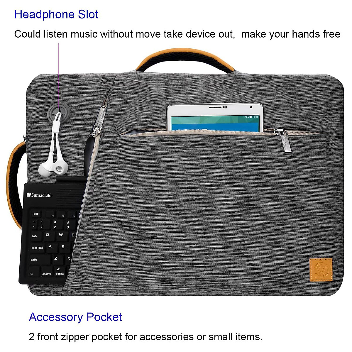 11 to 13 In Laptop Bag for Dell Latitude 7350 7030 Rugged Extreme, 5350 5340 3340 3140 7340 7230 Rugged Extreme