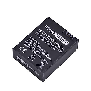 PowerTrust 3Pcs 3.7V 1600mAh AHDBT-301 Battery for GoPro Hero3 AHDBT301 AHDBT-302 AHDBT-201 Li-ion Camera Battery and LCD USB Dual Charger
