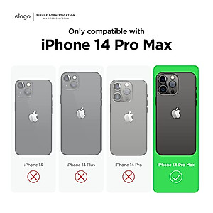 Elago Armor iPhone 14 Pro Max 6.7" Case - Military Grade Drop Protection, Heavy-Duty Carbon Fiber Texture, Shockproof Bumper (Black)