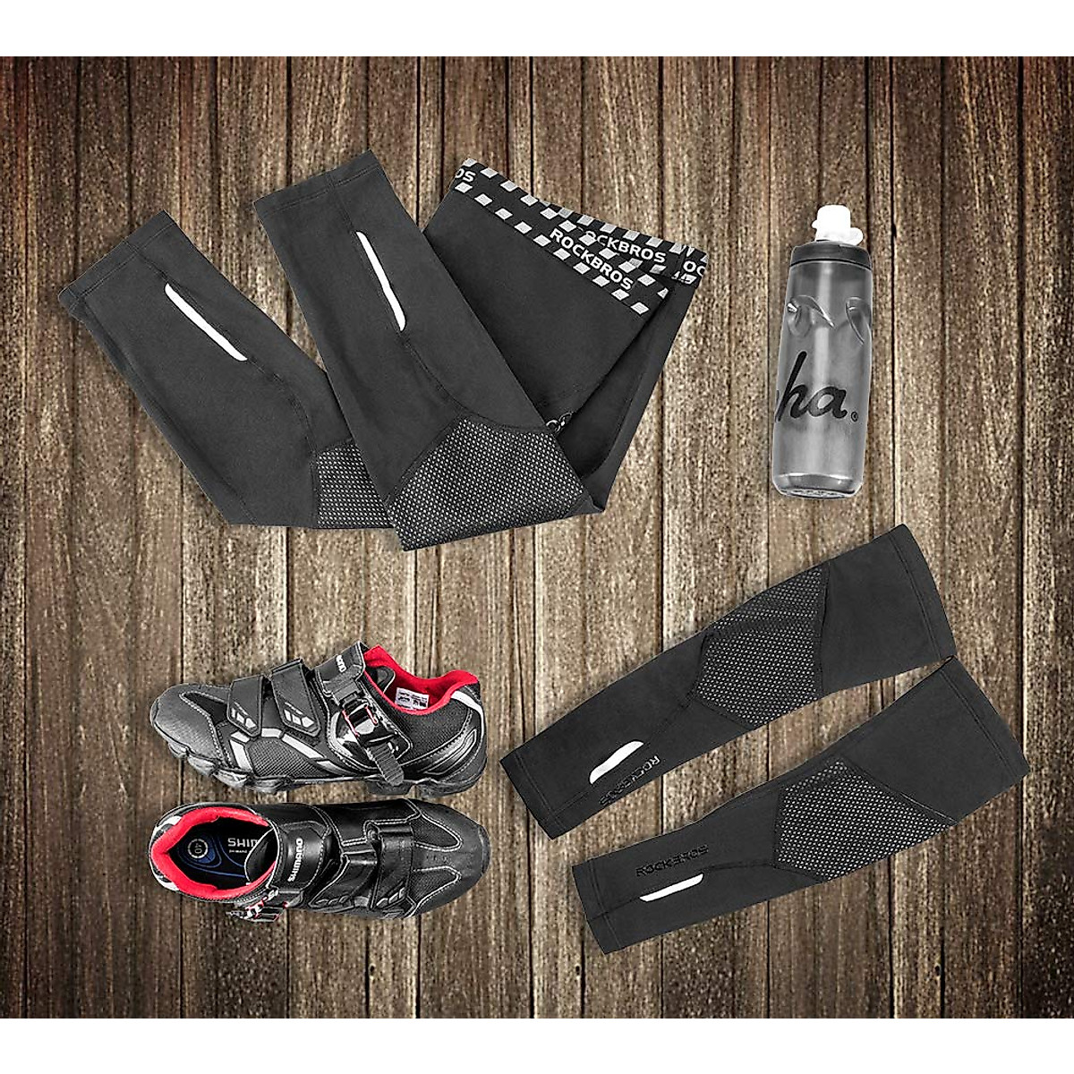 ROCKBROS Thermal Arm Warmer for Men & Women Arm Sleeves for Cycling Running, Autumn & Winter Windproof Warm Fleece Thermal Cycling