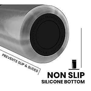 Elemental Insulated Slim Can Cooler, Triple Wall Stainless Steel Skinny Can Cooler - Drink Cooler Insulator for 12oz Skinny Seltzers, Beer, Soda Cans - Brushed Steel