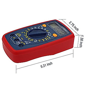AstroAI Multimeter Tester 2000 Counts Digital Multimeter with DC AC Voltmeter and Ohm Volt Amp Meter ; Measures Voltage, Current, Resistance; Tests Live Wire, Continuity