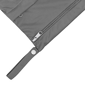 babygoal Wet Dry Bags for Baby Cloth Diapers, Washable Travel Bags, Beach, Pool, Gym Bag for Swimsuits & Wet Clothes with Two Zippered Pockets 3 Pack(S,M,L), 3SML01