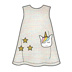 New Look Children's Novelty Dress Sewing Pattern Packet, Design Code S9365, Sizes 3-4-5-6-7-8, Multicolor