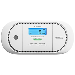 X-Sense Carbon Monoxide Detector Alarm with Digital LCD Display, Replaceable Battery CO Alarm Detector with Peak Value Memory, XC01-R