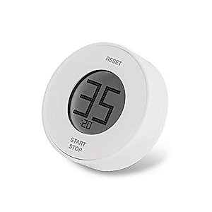 Mooas Dial Cooking Timer, Count Up/Countdown Digital Timer, Kitchen Timer, Loud Alarm, Big Digits, Magnetic Timer, Ideal for Cooking, Studying, Exercising, Working