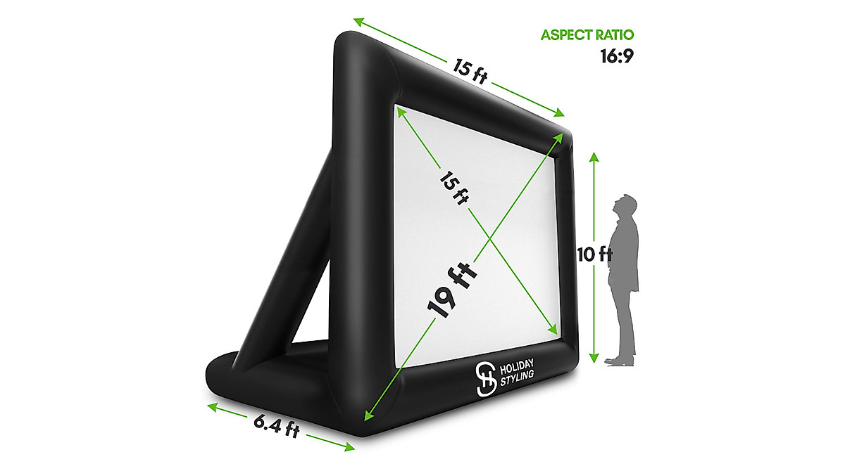 19FT Giant Inflatable Projector Screen for Outdoor Fun