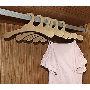 Cardboard Hangers, Environmentally Friendly Cardboard Hangers Baby, 50 Pieces of Baby Hangers, Durable, Wooden Baby Hangers Suitable for Baby Clothes Drying Storage