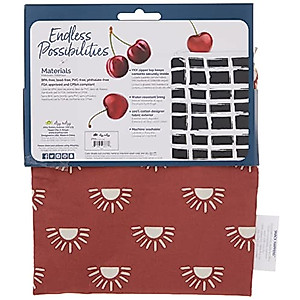 Itzy Ritzy Reusable Snack Bag – 7” x 7” BPA-Free Snack Bag is Food Safe, Washable & Ideal for Storing Snacks, Pacifiers, Electronics and Makeup in a Diaper Bag, Purse or Travel Bag, Terracotta Sunrise