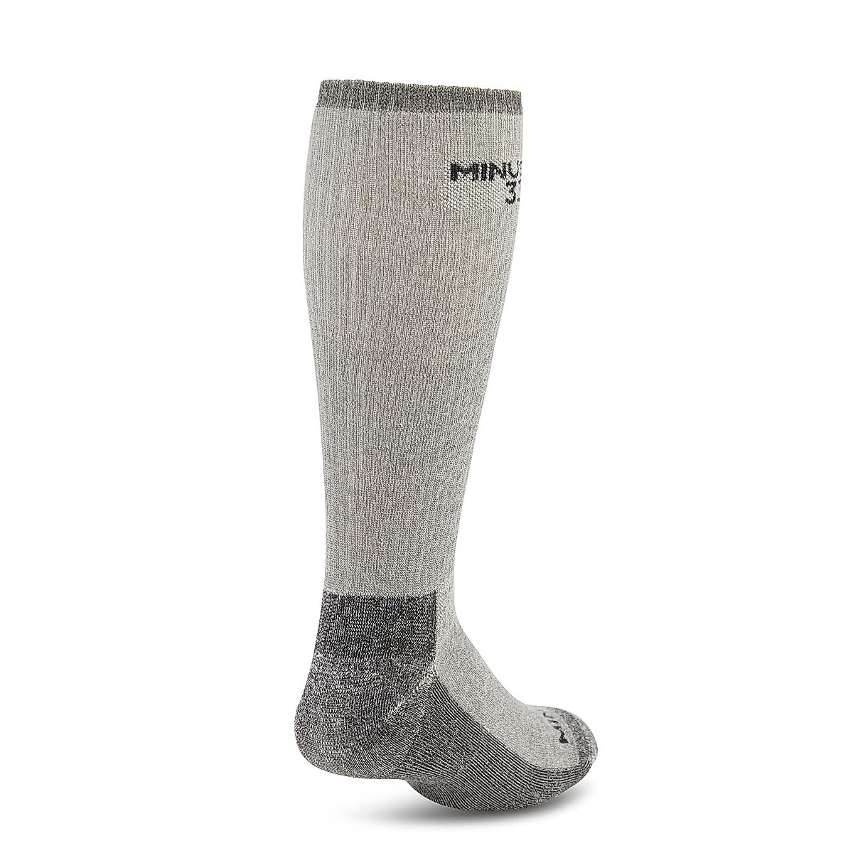 USA Made - Over the Calf Socks - Expedition Weight - Mountaineering Socks - Merino Wool - Mountain Heritage - Gray Heather - Large
