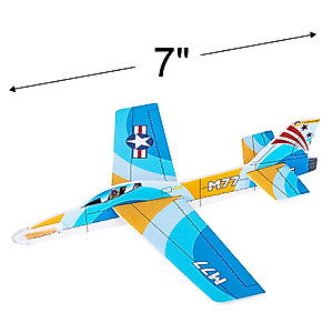 ArtCreativity 24 Pack Glider Fighter Jets 3D Puzzle Set - 7 Inch Various Jet Design Schemes - Airplane Theme Party Activity - Great Party Favor, Summer Fun, Gift Idea for Boys and Girls