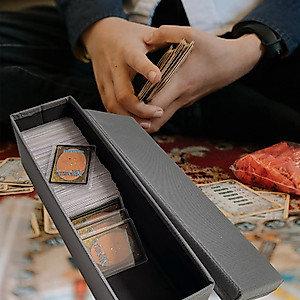 tutata Water Proof Trading Card Storage Box Toploader Storage Box, Baseball Card Storage Box Card Organizer for MTG TCG CCG LCG Cards and Toploaders and Sleeves