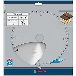 Bosch 2608640436 Circular Saw Blade "Top Precision" Opwob 10inx30mm 60T
