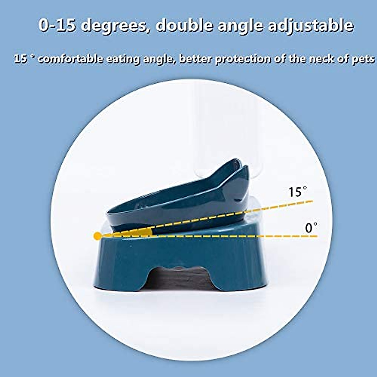 Aebor Gravity Water Bowl Cat Dog，Anti Wet cat Dog Mouth pad/Anti-Slip Base, Pet Automatic Water Dispenser with Detachable Bowl and 500ml Water Bottle, Pet Feeder for Small Medium Size Dog Cat (Green)