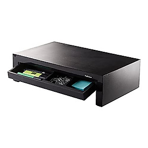 Fellowes 8038101 Monitor Riser, Height Adjustments,16-Inch X9-3/8-Inch X4-3/4 to 6-Inch, Bk