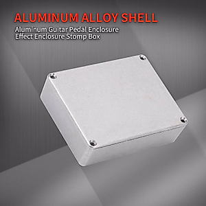DaierTek 3pcs 1590BB Aluminum Metal Stomp Box Case Guitar Pedal Enclosure Effect Enclosure Stomp Box Unpainted 120x94.5x34MM
