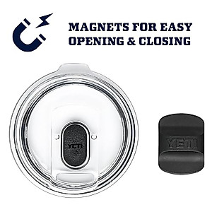 YETI Rambler 20 oz Stackable Tumbler, Stainless Steel, Vacuum Insulated with MagSlider Lid, Big Wave Blue