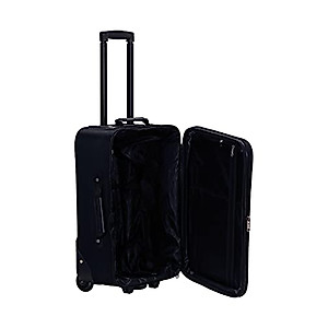Rockland Fashion Softside Upright Luggage Set, Expandable, Black, 2-Piece (14/19)