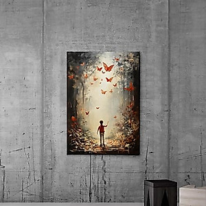 Abstract Painting Buy Canvas Wall Art, Butterfly Painting Art, Butterfly canvas, bedroom Butterfly wall art,Watercolor abstract Butterfly canvas painting