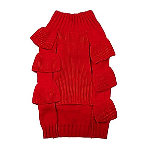 Christian Siriano New York Red Ruffle Sweater, XS