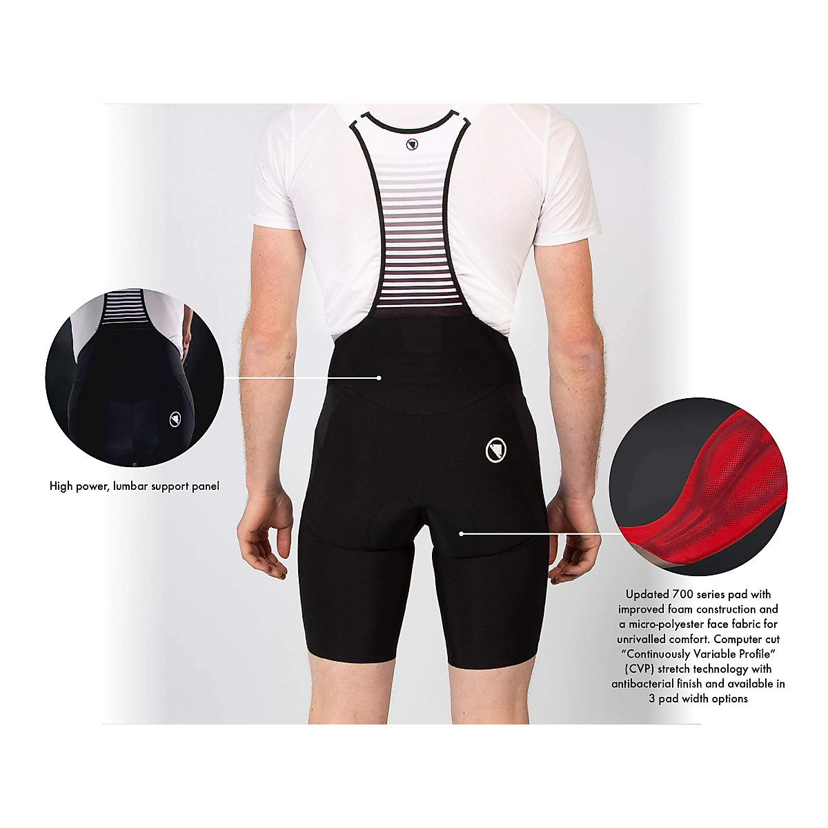 Endura Men's Pro SL Cycling Bibshort Medium Pad Black, Large