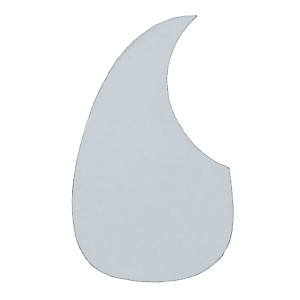 Metallor Acoustic Guitar Pickguard Anti-Scratch Guard Plate Perfect Replacement, Self Adhesive Tear or Water Drop Shape Pick Guards Various Color, Cool Guitar Accessories Gifts (Black)