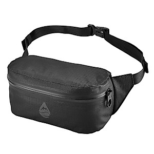 Skog Å Kust FannySåk Airtight & Waterproof Floating Waist Bag | for Kayaking, Rafting, Boating, Swimming, Camping, Hiking, Beach, Fishing | Black