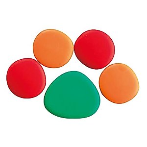 Rainbow Pebbles - Junior - Mini Jar - Ages 18m+ - The Original Sorting and Stacking Stones - First Counting and Sorting Toy