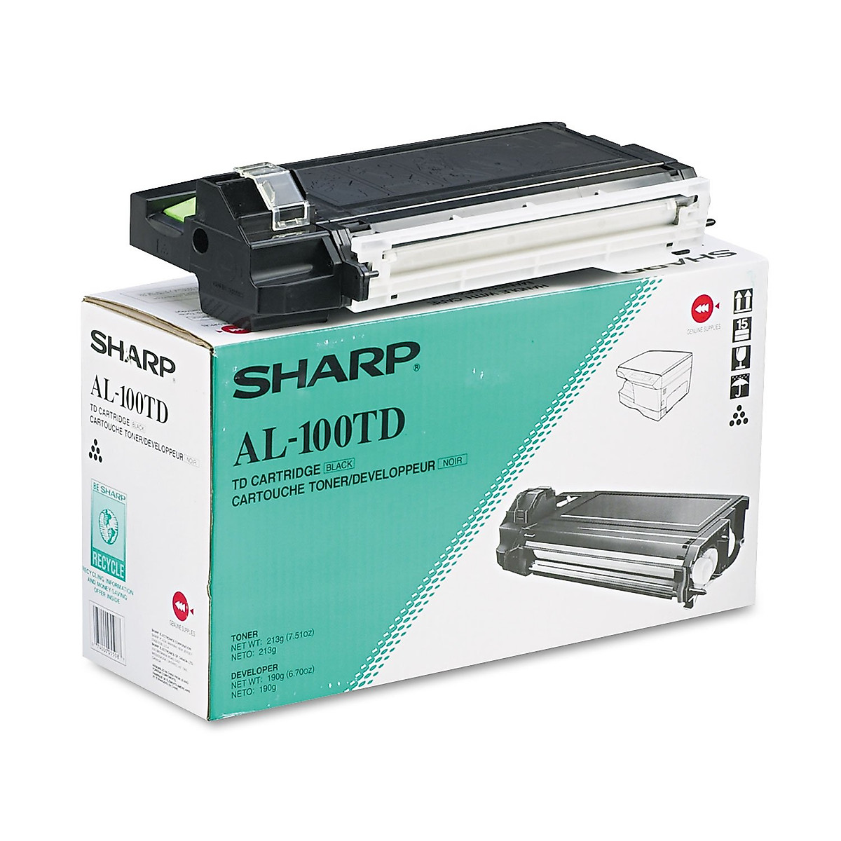Sharp AL-100TD Toner Cartridge-AL1041/AL1250 Copiers with Printers