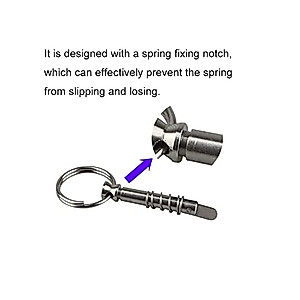 HNHN 4'' BBQ Smoker Air Vent, Stainless Steel Pinwheel Grill Smoker Exhaust Vent Stove Air Vent Damper, silver