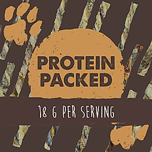Mighty Paw Naturals Fish Skin Dog Treats | 100% Natural Dried Fish Dog Treats. Tilapia Skin Fish Chews Dog Snacks. Omega-3 Ocean Chews for Dogs, Fish Skin Chews for Dog
