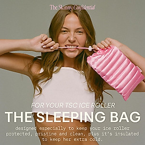 The Skinny Confidential Ice Roller Sleeping Bag - Travel Carrying Case for Hot Mess Ice Roller - Designed to Keep Your Ice Roller Protected, Pristine & Clean