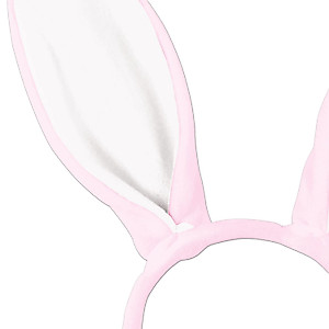 Beistle Soft-Touch Bunny Ears Pink & White