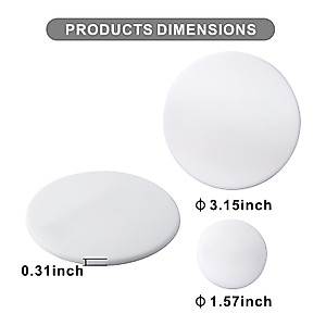 Door Stoppers Wall Protector, A Set Includes 6pcs 3.15" + 6pcs 1.57", Strong Self-Adhesive Door Stoppers for Wall, Door Knob Wall Protector, Quiet Door Handle Bumpers