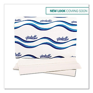 Windsoft 101 1 Ply Embossed C-Fold General Purpose Paper Towel, 10-1/10" Length x 13-1/5" Width, White (Case of 12 Packs, 200 per Pack)