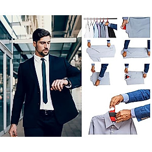 HangFold Travel Hangers | Space Saving Design|Lightweight | Prevents Wrinkles and Creases | 6 Pack