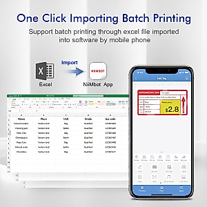 2 Inch Label Printer B21 with 230 Labels, Bluetooth Thermal Labels Maker Small Business Sticker Printers, Suits for All Purpose Labels Barcode Price Text, Compatible with iOS & Android (Black)