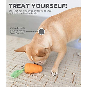 Petstages Carrot Stuffer Treat-Dispensing Interactive Dog Toy